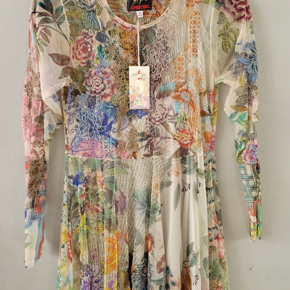 Johnny Was | Dresses | Johnny Was Alyeshka Mesh Dress | Poshmark